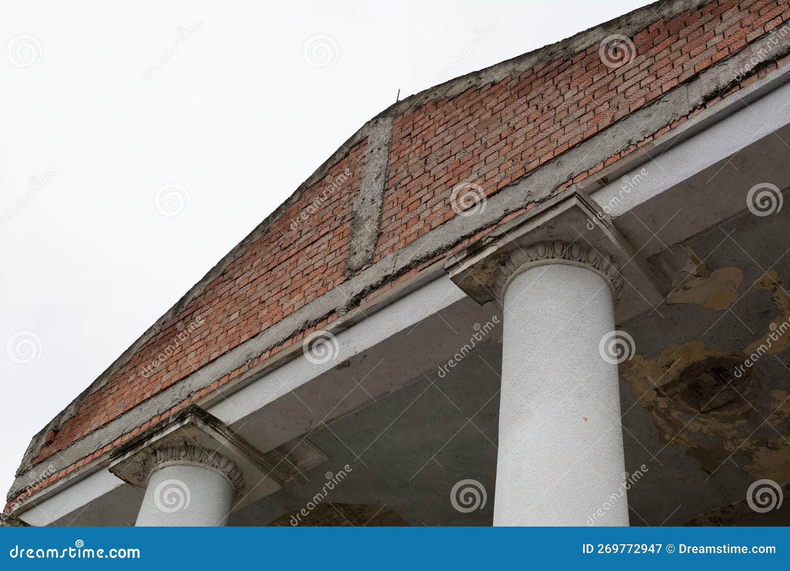 Capital at the Top of the Column. a Beautiful Architectural Element ...