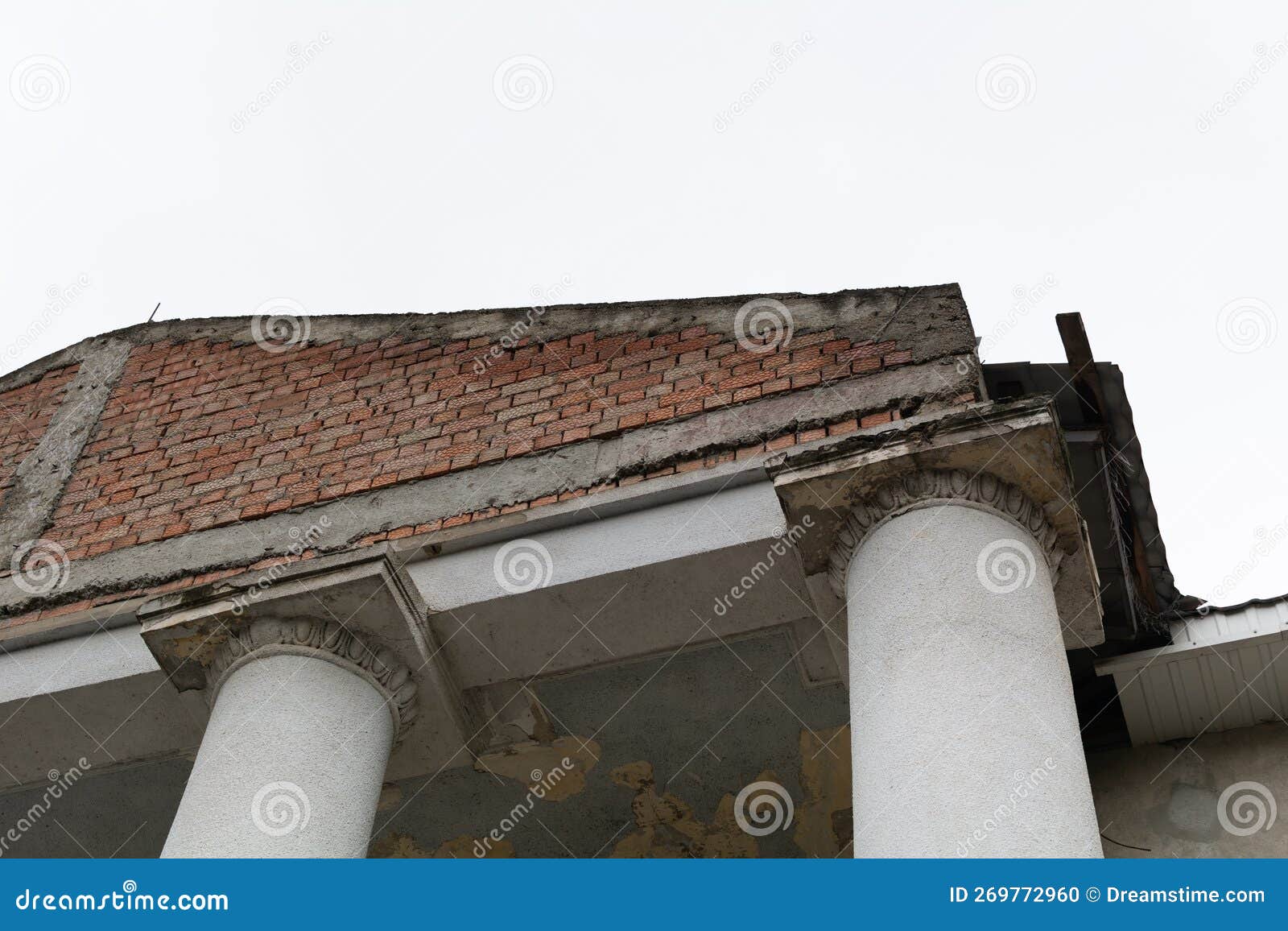 Capital at the Top of the Column. a Beautiful Architectural Element ...