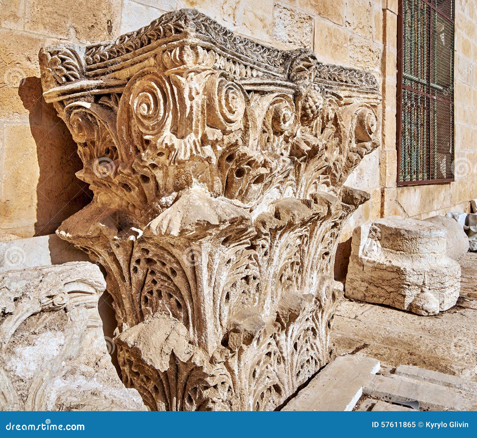 Capital: the Top Part of Column or Pillar Stock Image - Image of ...