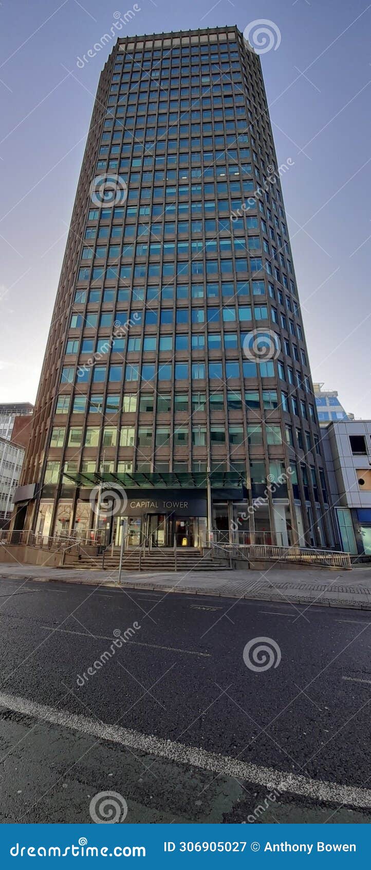 The Capital Tower Cardiff editorial photography. Image of building ...