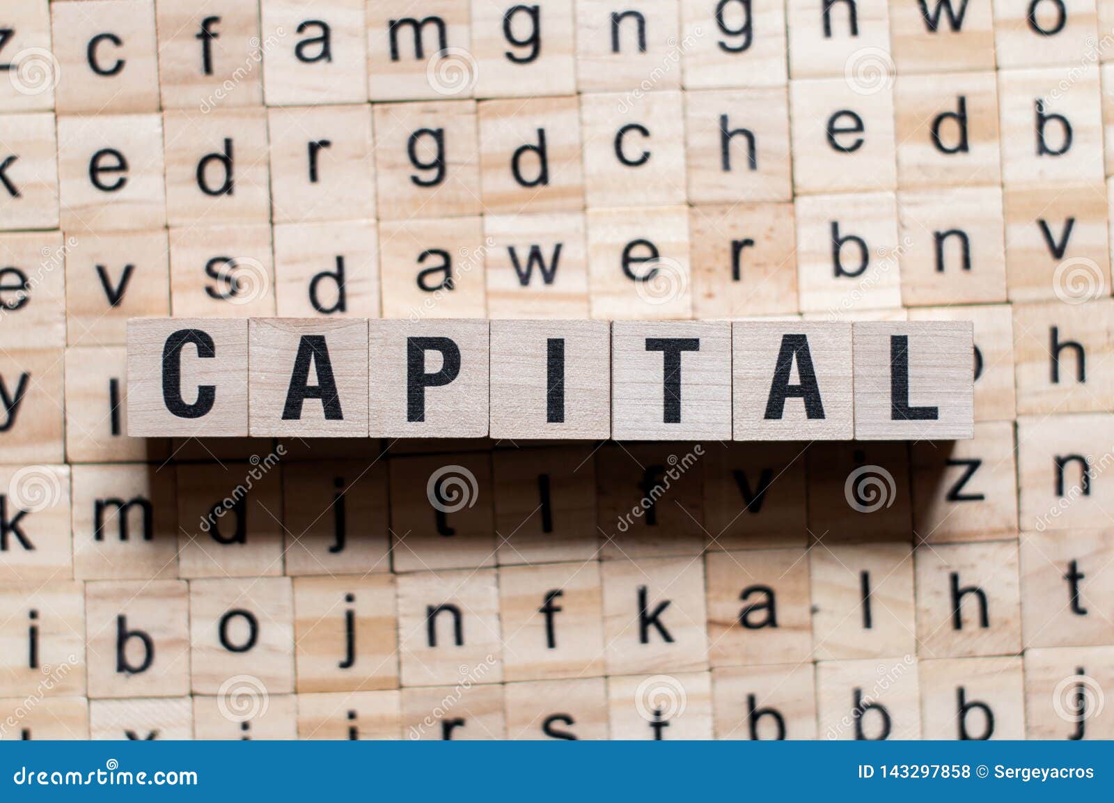 Capital word concept stock photo. Image of coin, diagram - 143297858