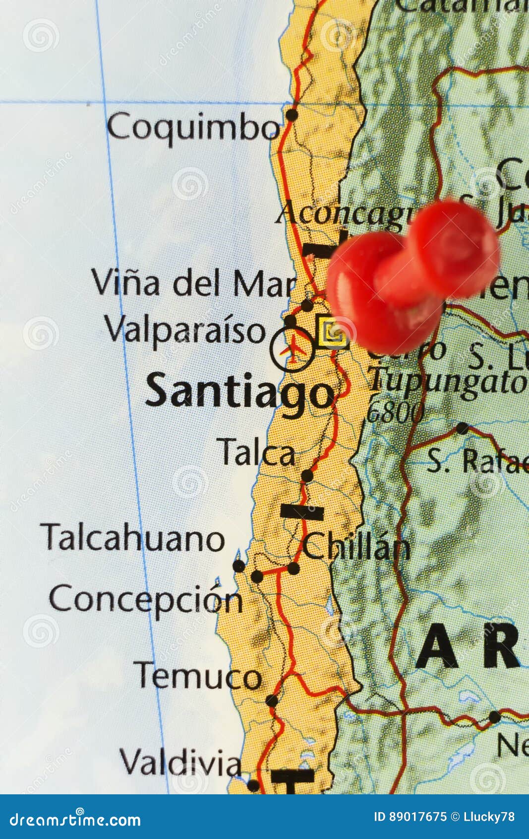 Capitale De Santiago Du Chili Illustration Stock - Illustration du ...