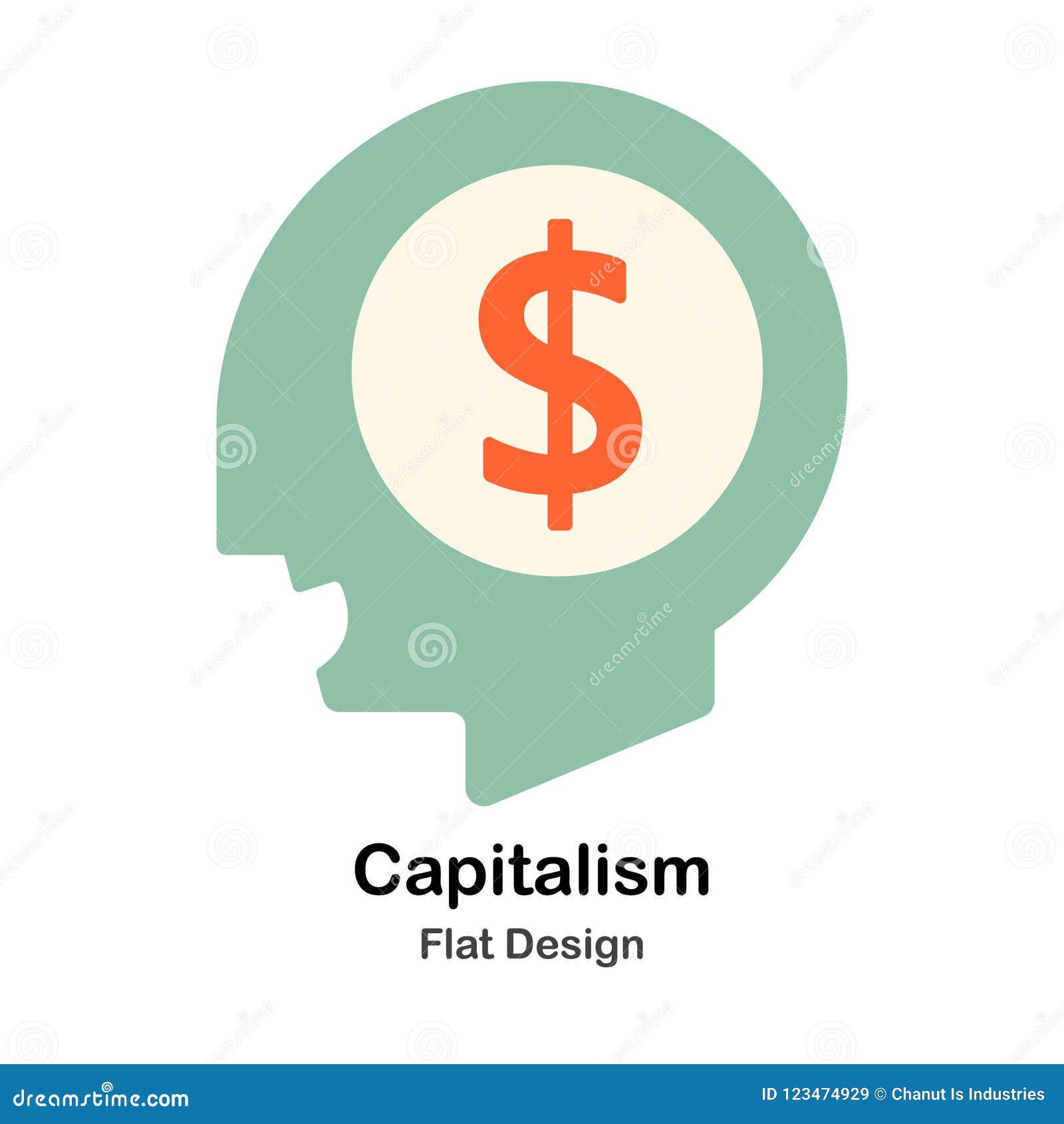 Capitalism Flat Illustration Stock Vector - Illustration of financial ...