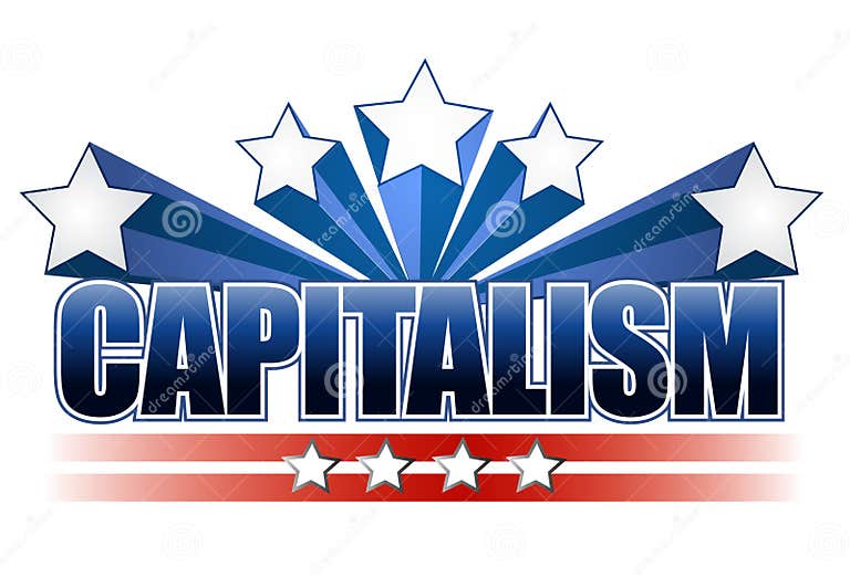Capitalism sign stock vector. Illustration of artwork - 17995761