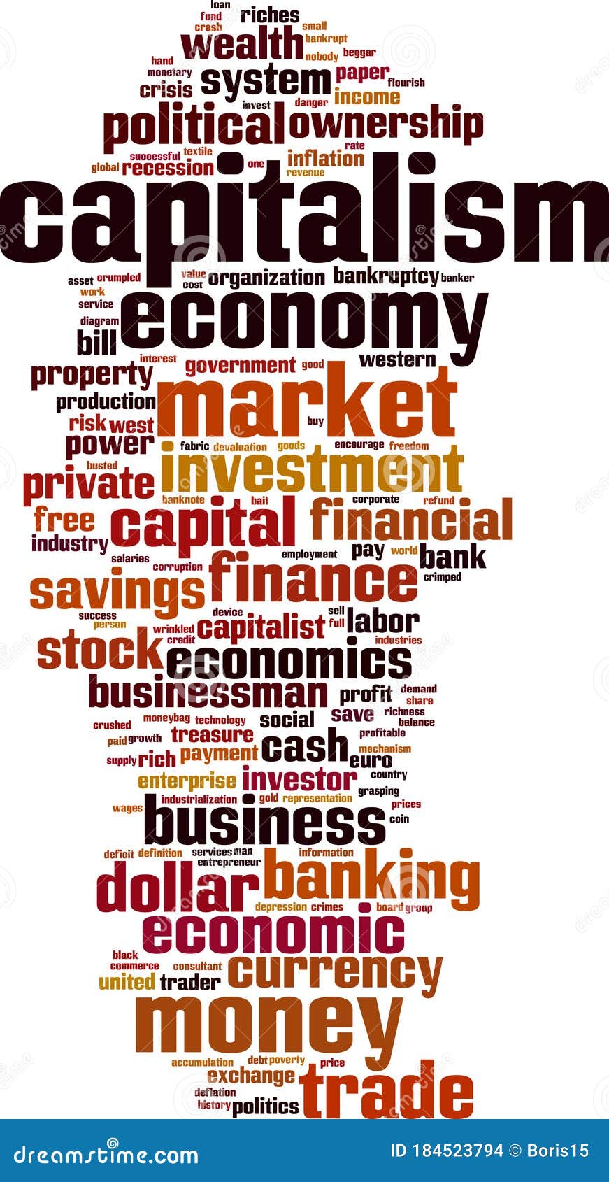 Capitalism Word Cloud Vector Illustration | CartoonDealer.com #184523794