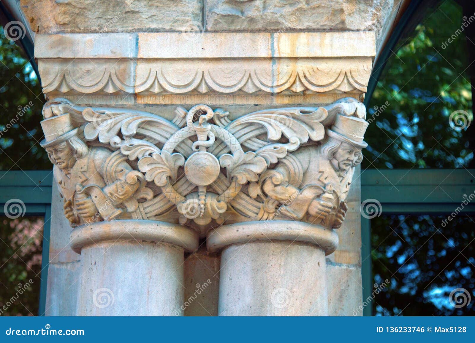 Capitals of Columns and Pilasters of Buildings of Eclectic Architecture ...