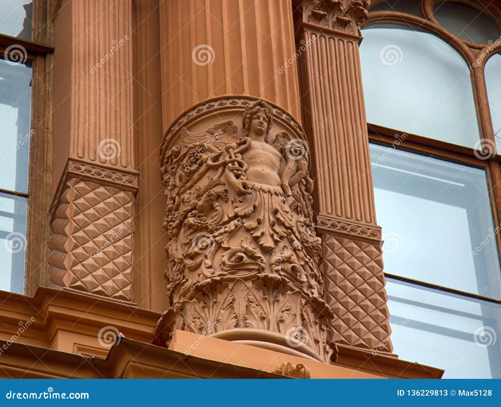 Capitals of Columns and Pilasters of Buildings of Eclectic Architecture ...