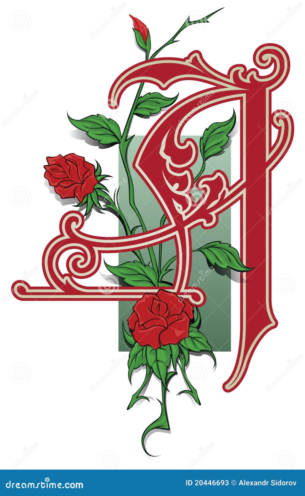 Capitals and initials stock vector. Illustration of engraved - 20446693