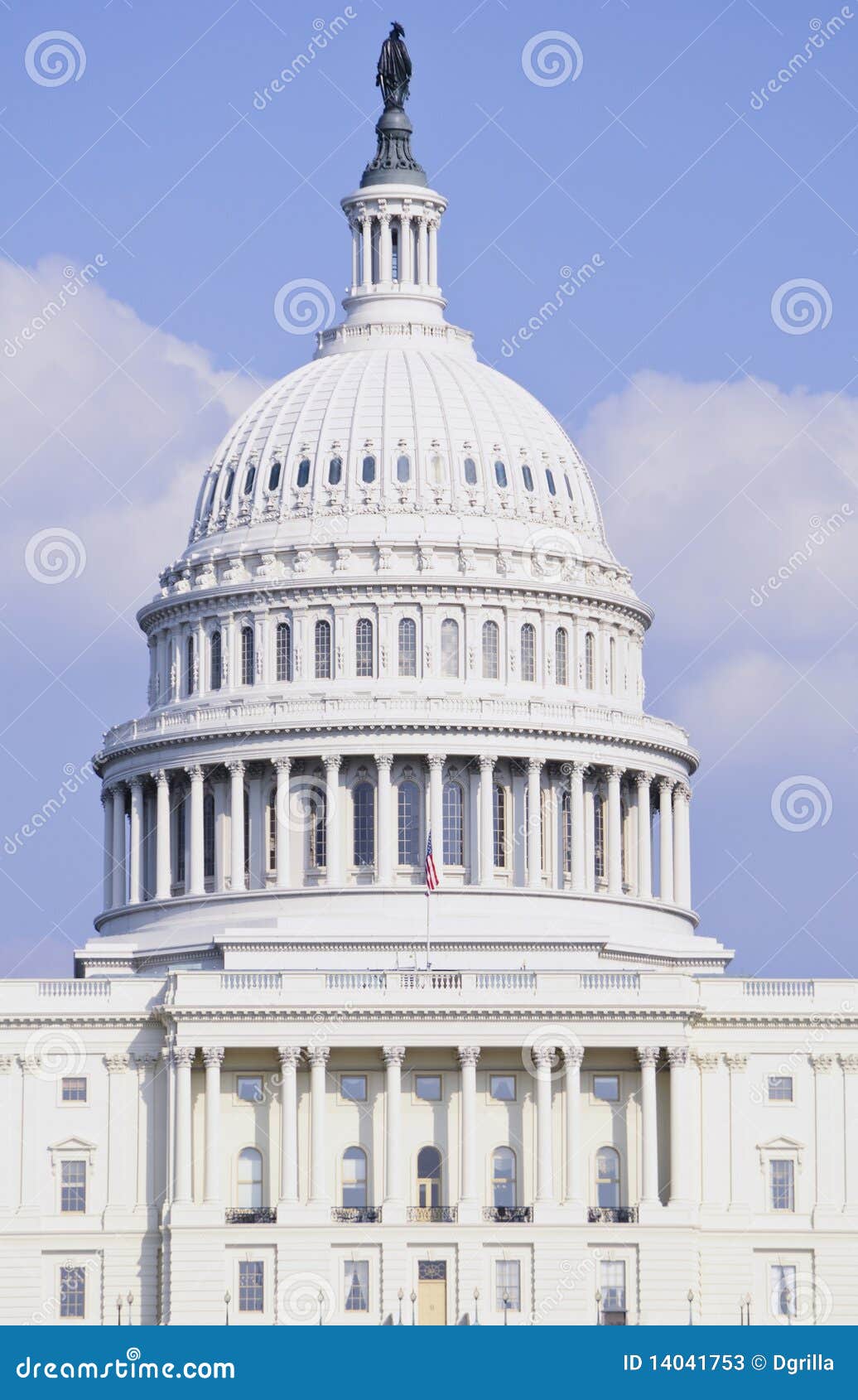 Capitol Building stock image. Image of attraction, clouds - 14041753