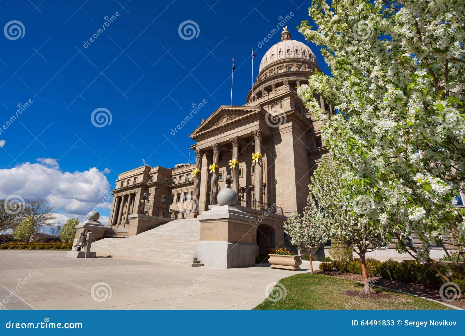 Capitol Building in Boise Decorated for Easter Stock Image - Image of ...