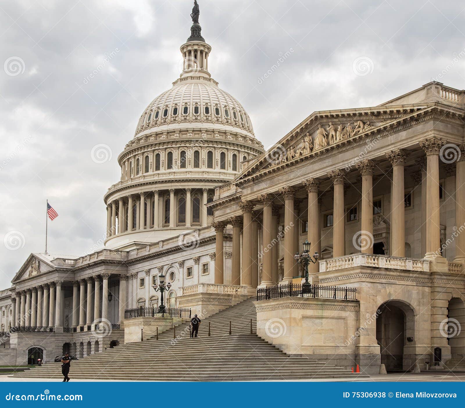 Capitol Building Eastern Facade,staircase,Washington DC Editorial Stock ...