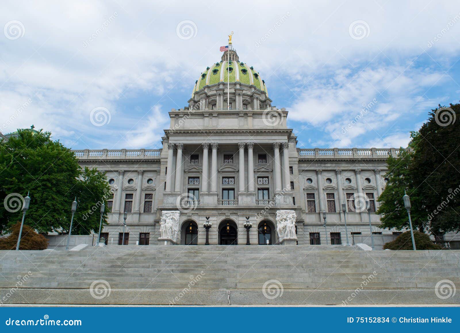Capitol Building Harrisburg, Pennsylvania Stock Photo - Image of ...