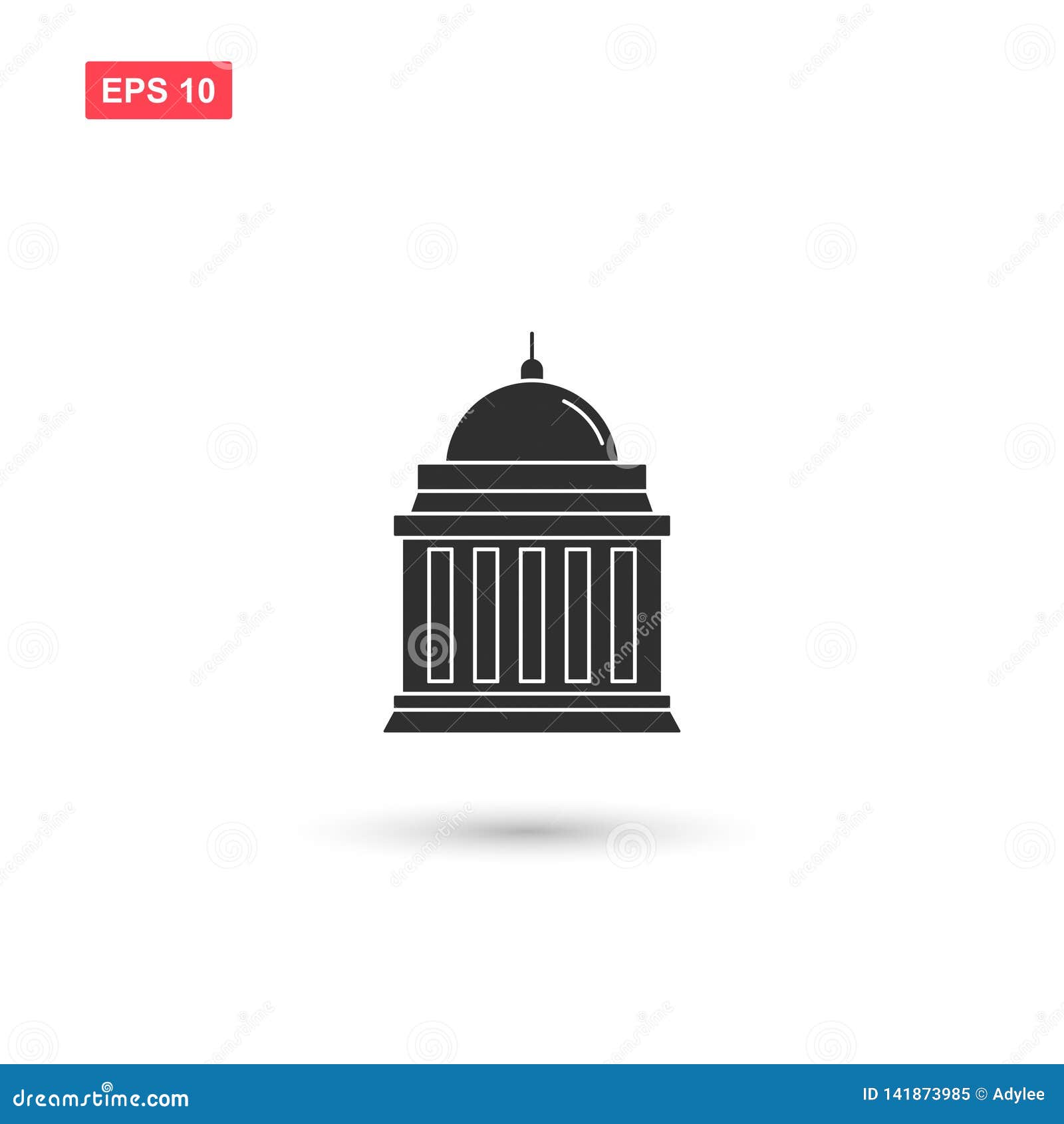 Capitol Building Icon Vector Isolated 2 Stock Vector - Illustration of ...