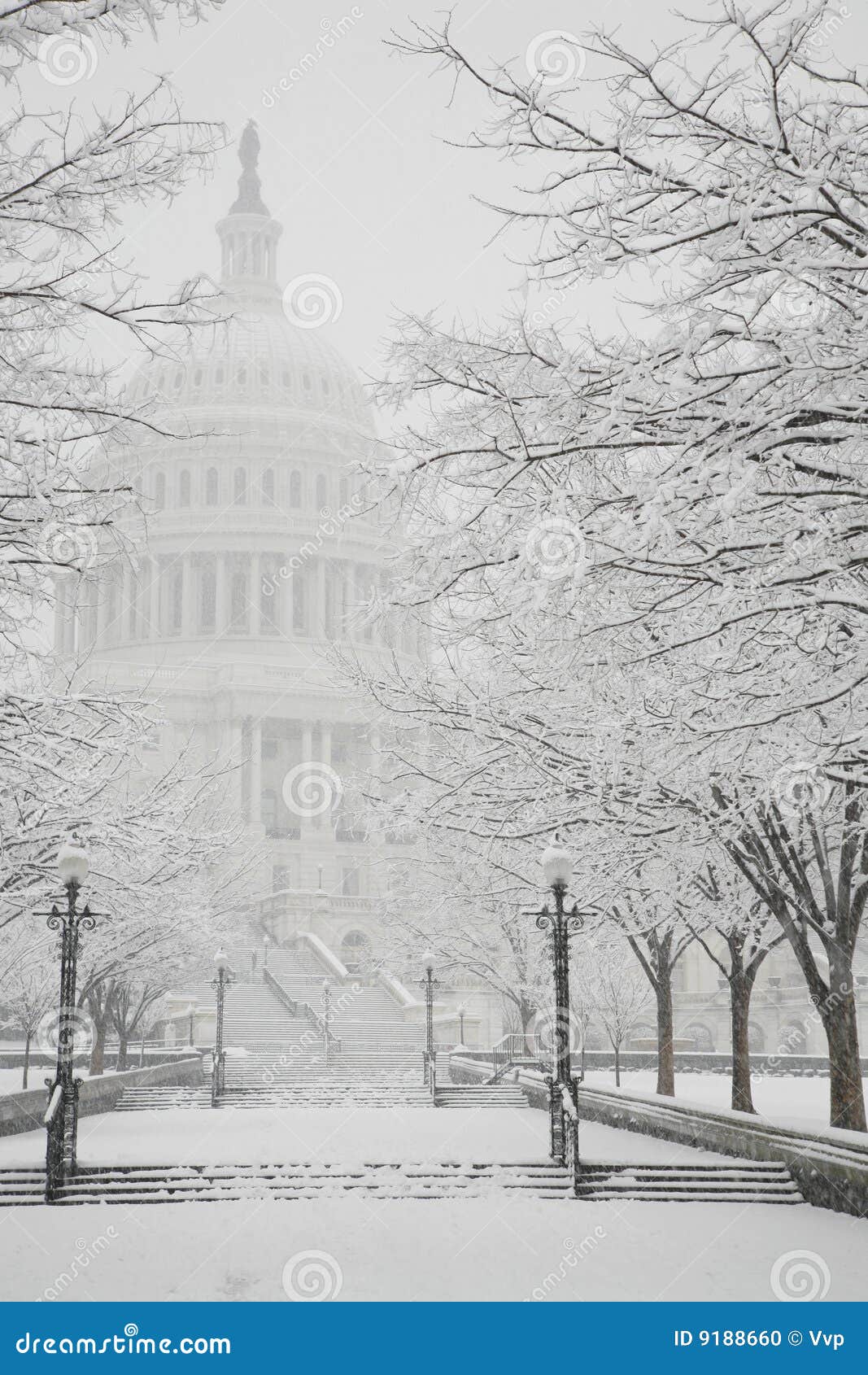 Capitol Building, Winter, Washington, DC, USA Stock Photo - Image of ...