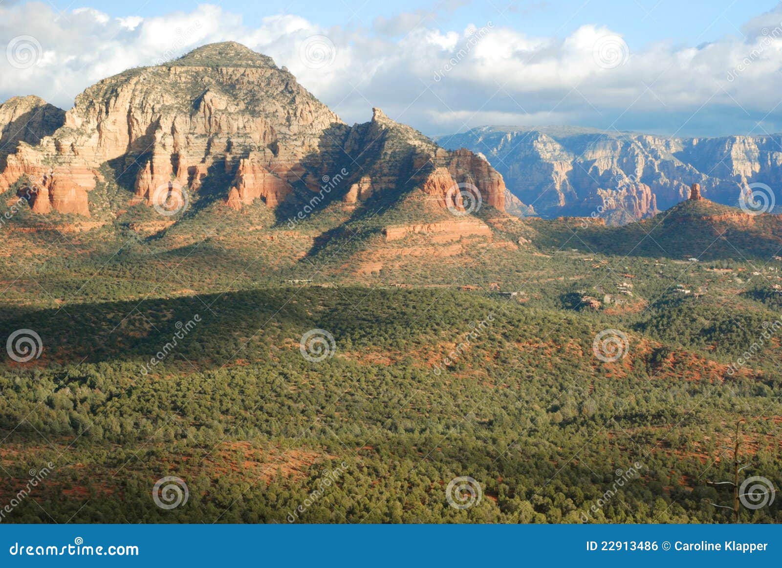 Capitol Butte and Chimney Rock Stock Photo - Image of nature ...