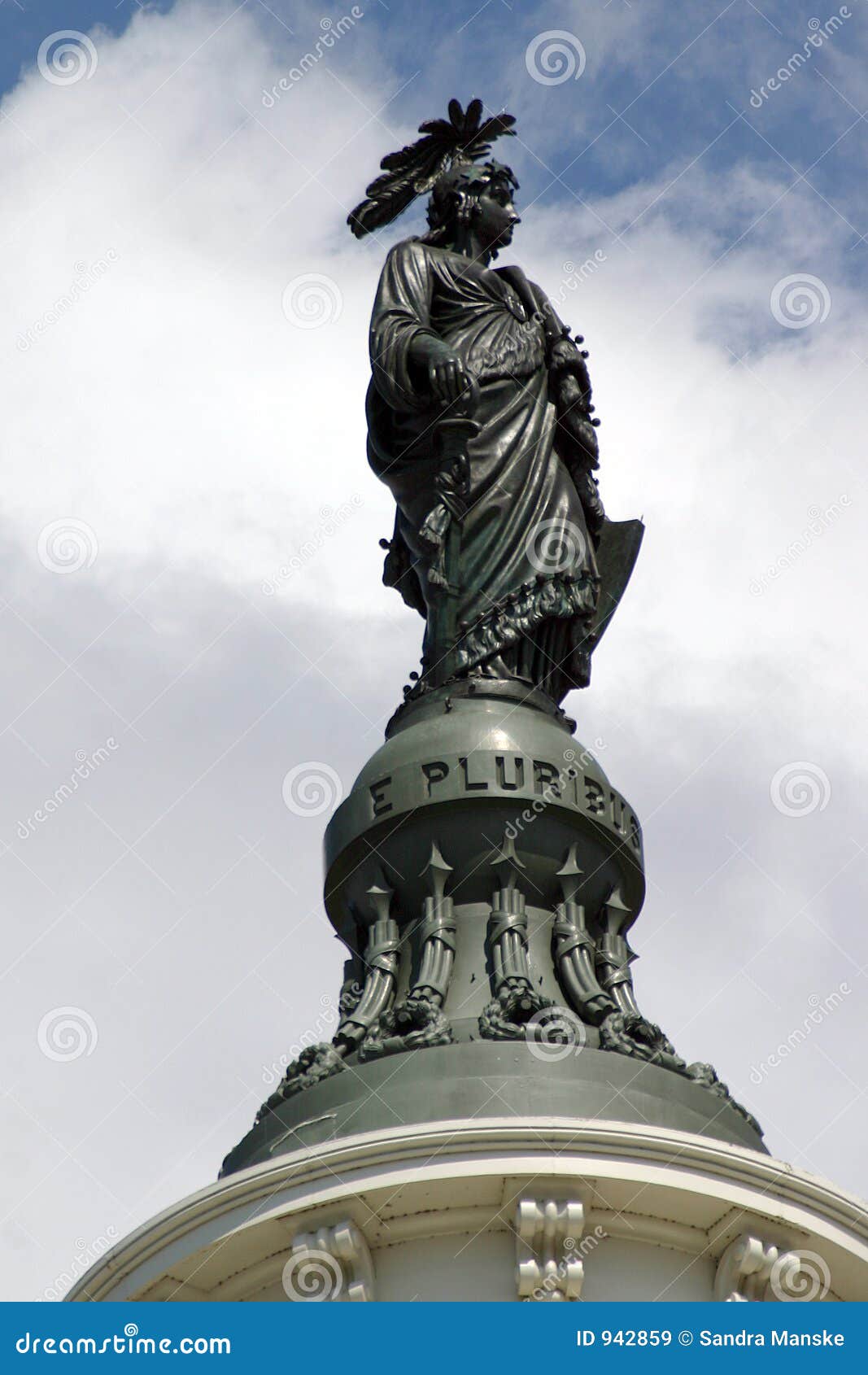 Capitol Freedom Statue stock image. Image of national, lady - 942859