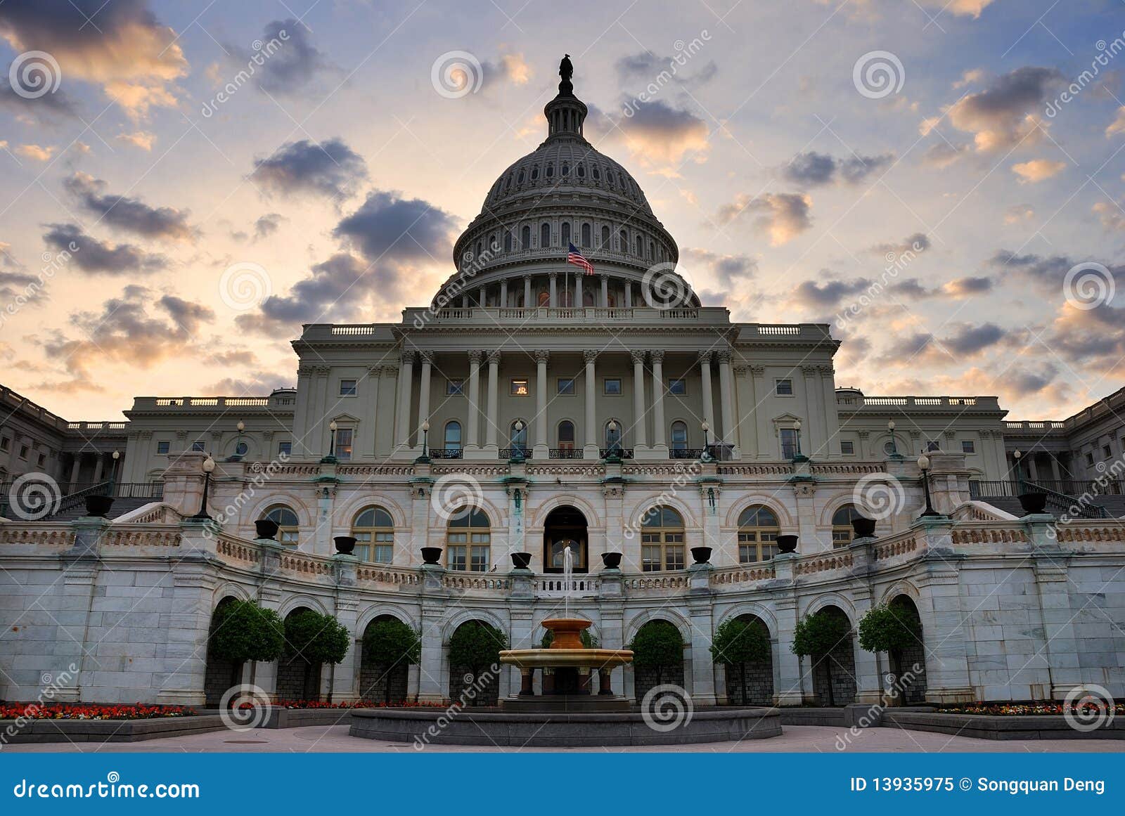 Capitol Hill Building Closeup, Washington DC Stock Image - Image of ...