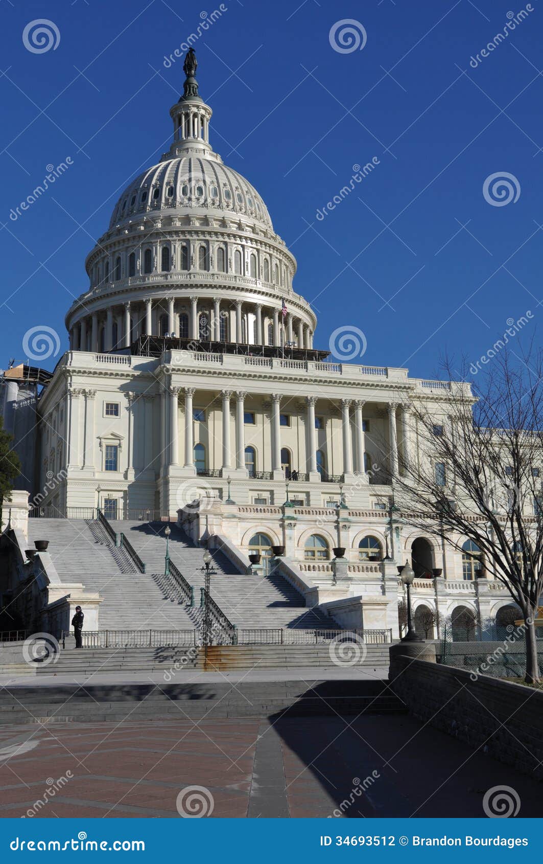 Capitol Hill Building in Winter Stock Photo - Image of landmark ...