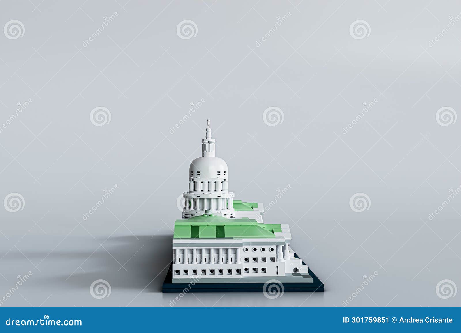 Capitol Hill Plastic Bricks Toy Isolated on White Background Stock ...