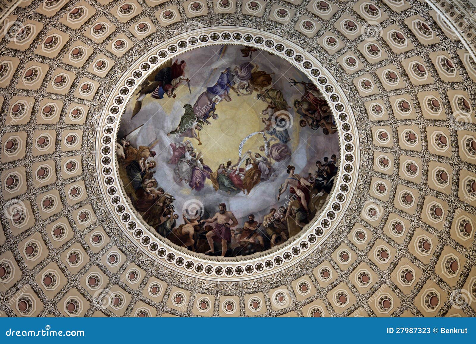 The Capitol - inside dome stock image. Image of travel - 27987323