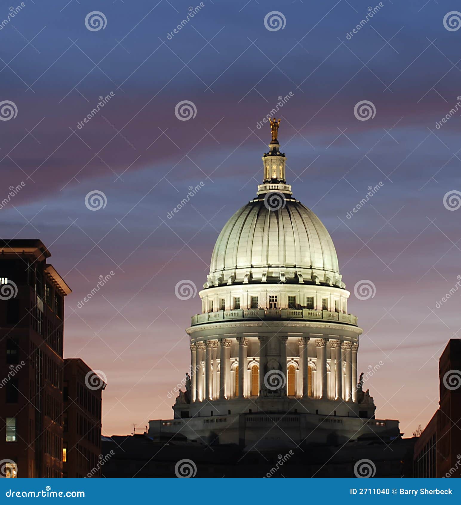 Capitol, Madison Wisconsin stock photo. Image of sunset - 2711040