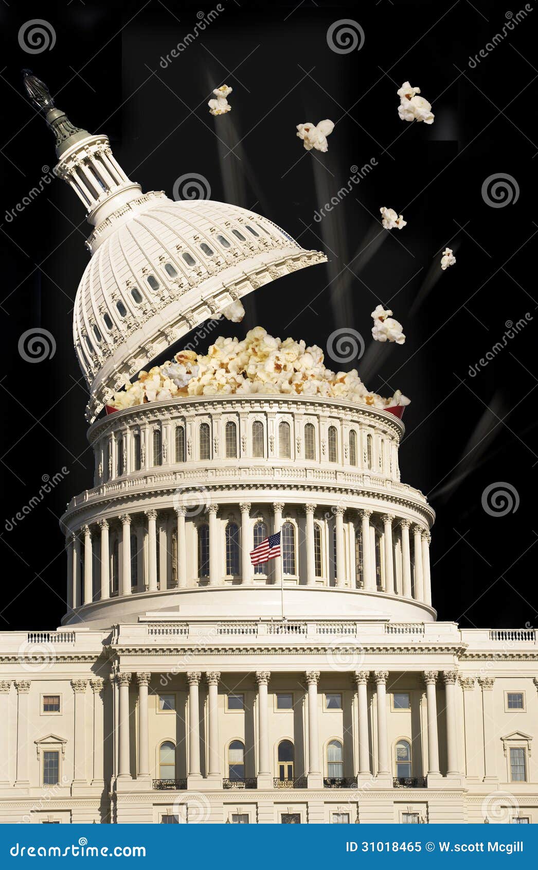 Capitol pop corn stock image. Image of government, full - 31018465