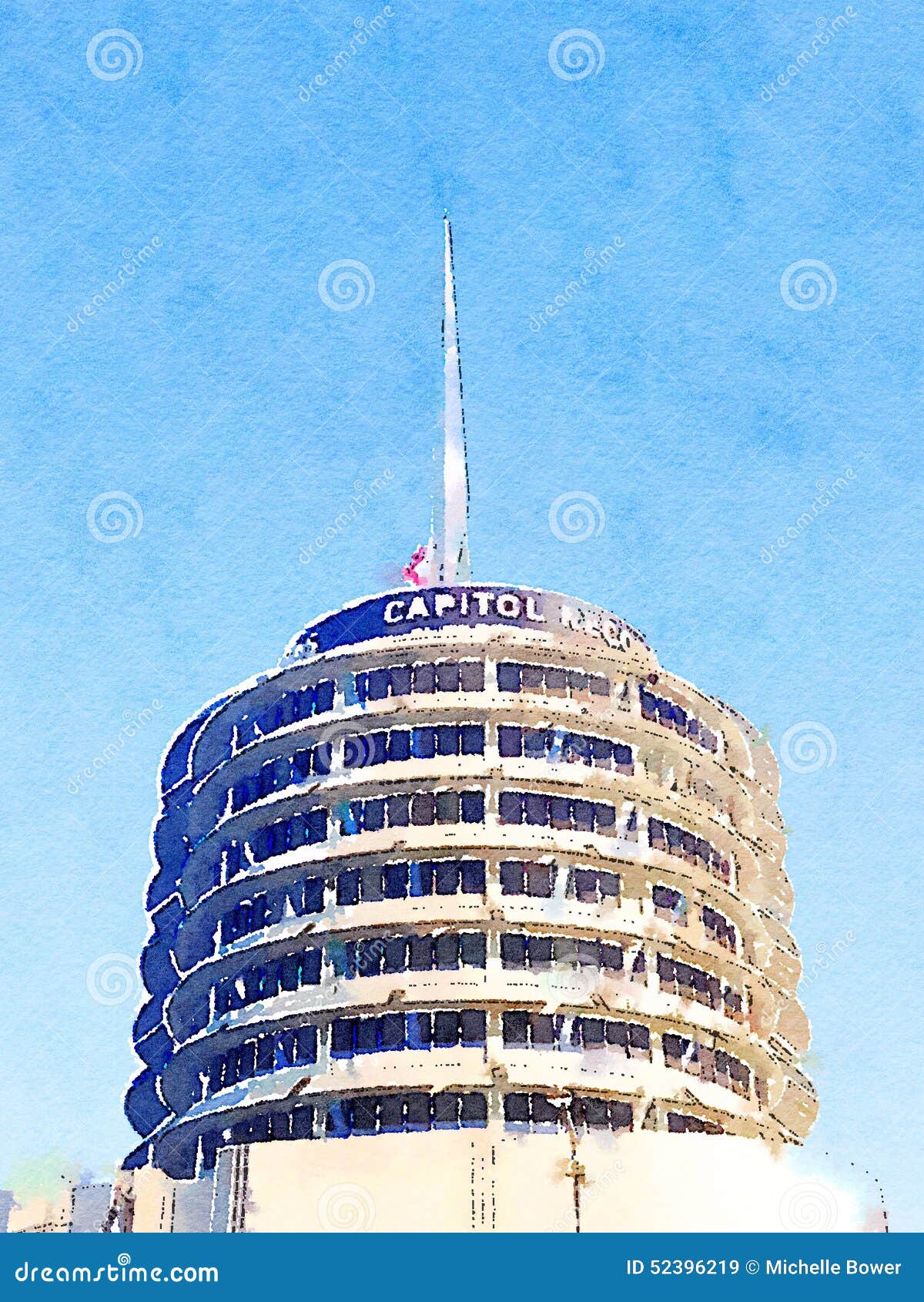 Capitol Records Building in Hollywood Editorial Stock Image - Image of ...
