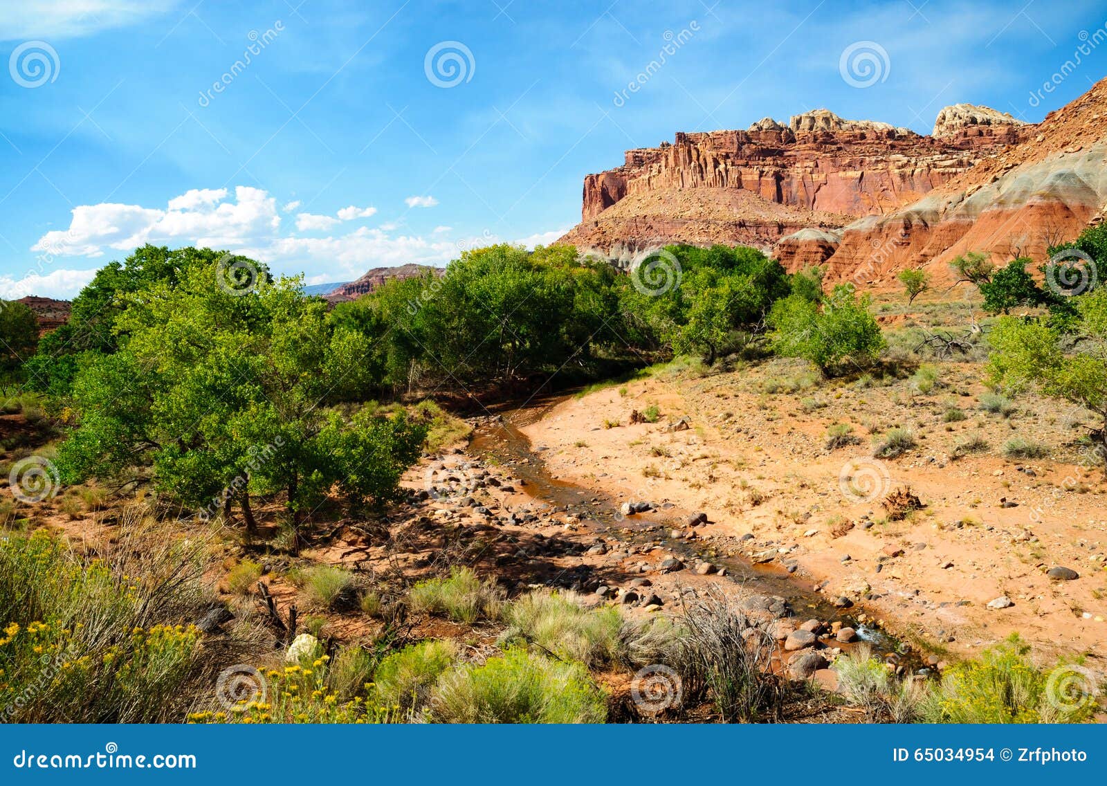 Capitol Reef National Park stock photo. Image of waterpocket - 65034954