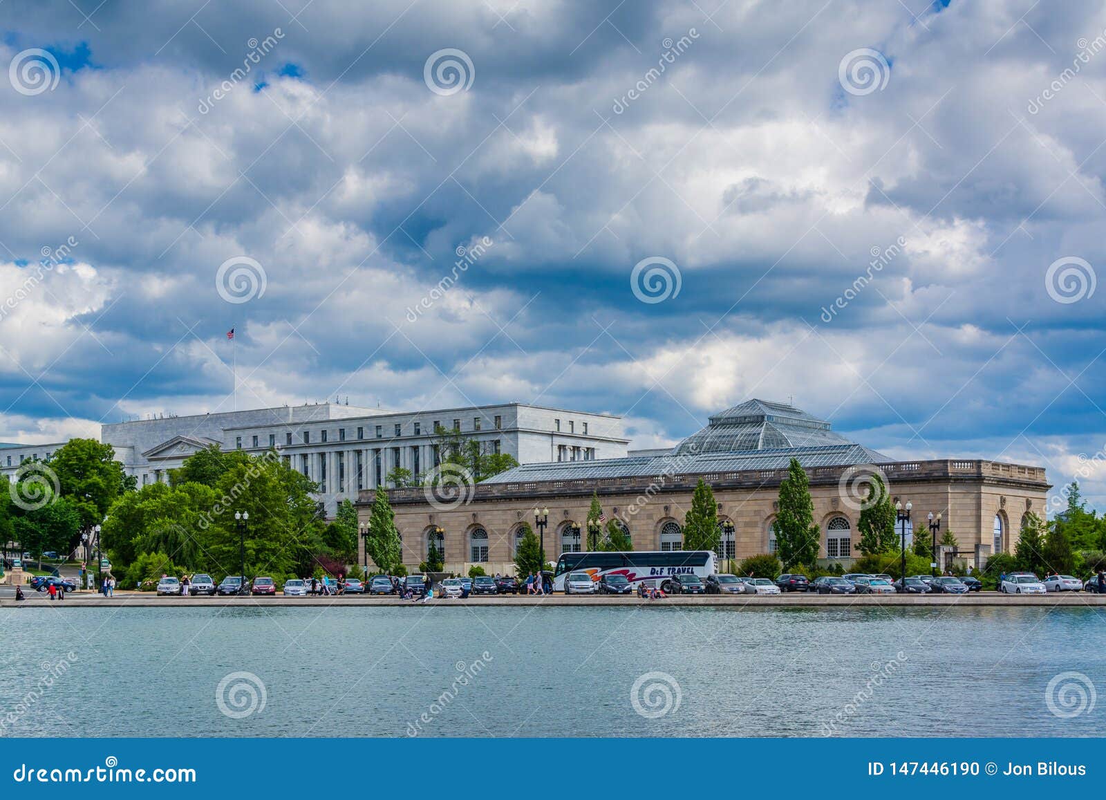 The Capitol Reflecting Pool and Buildings in Washington, DC Editorial ...