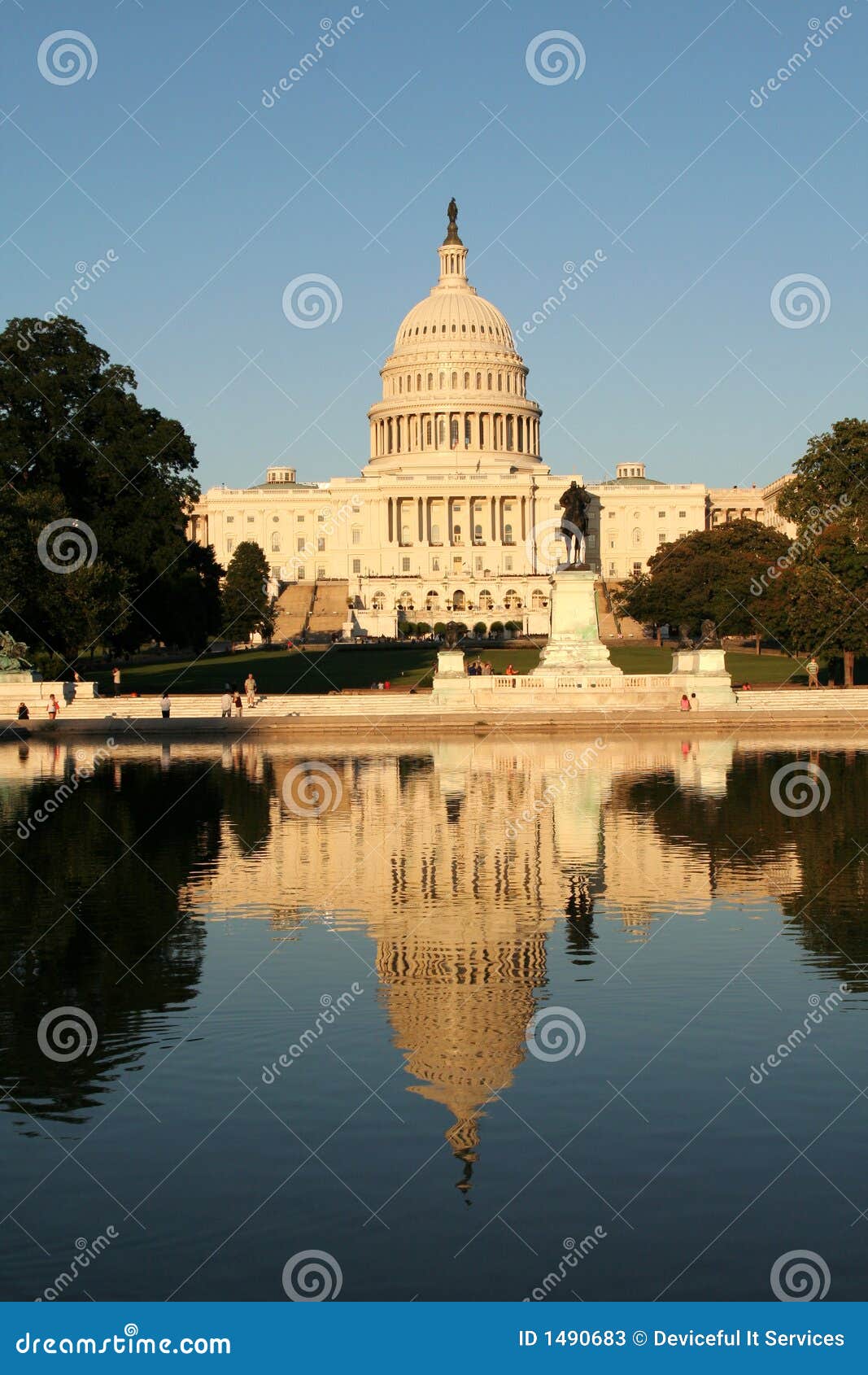 Capitol in the Reflective Pool Stock Image - Image of president ...