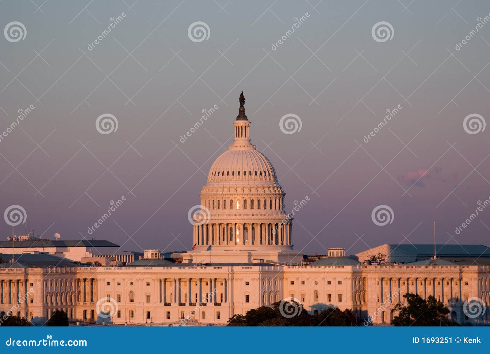 The Capitol at Sunset stock image. Image of columbia, oath - 1693251