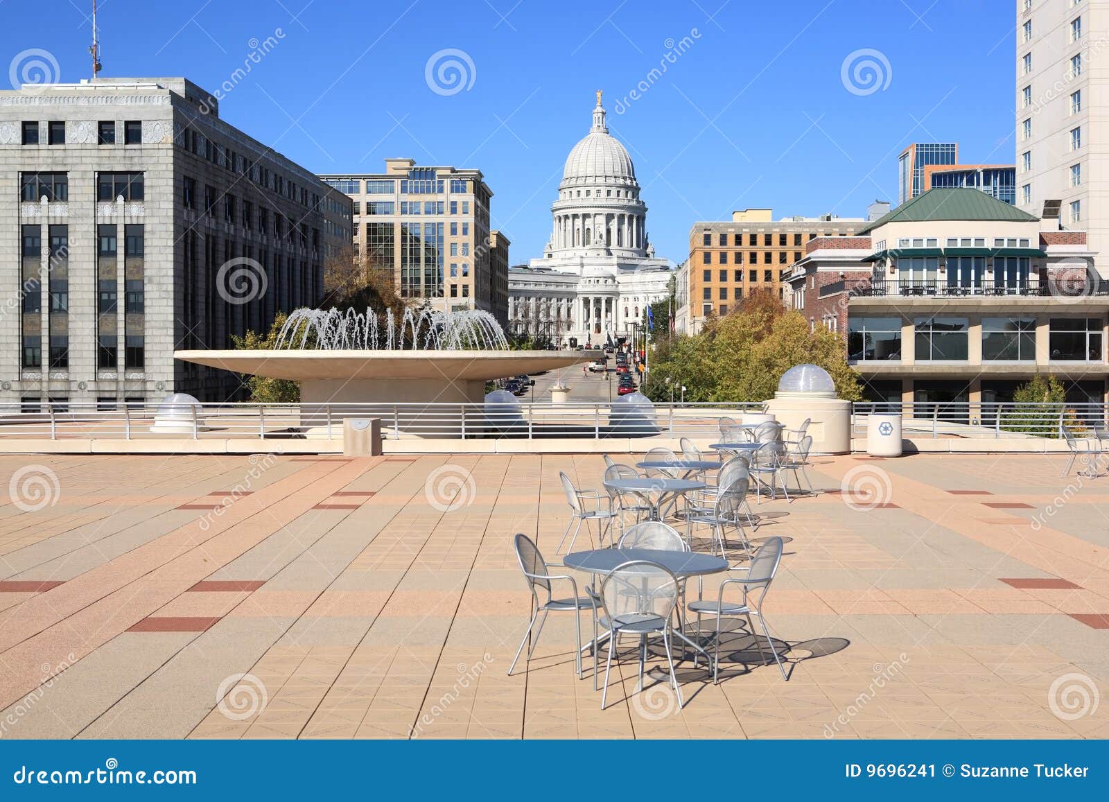Capitol Wisconsin, from Rooftop of Monona Terrace Stock Image - Image ...