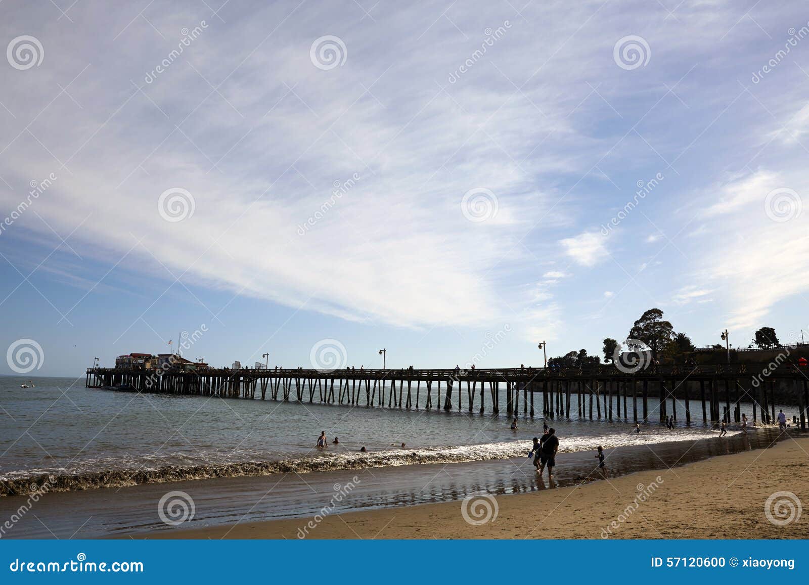 Capitola wharf editorial image. Image of clouds, resort - 57120600