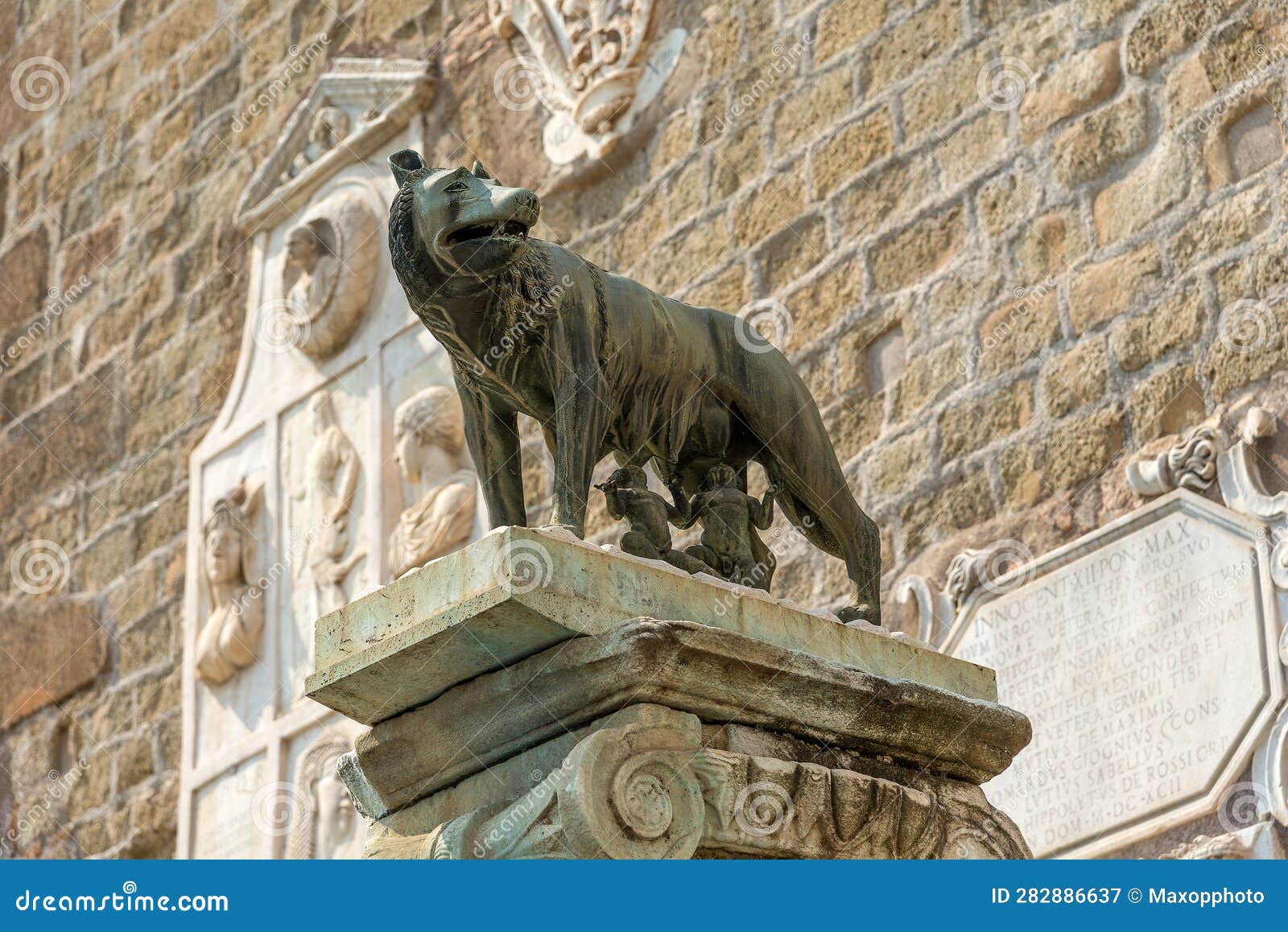 The Capitoline Wolf is a Bronze Sculpture. Romulus and Remus Founders ...