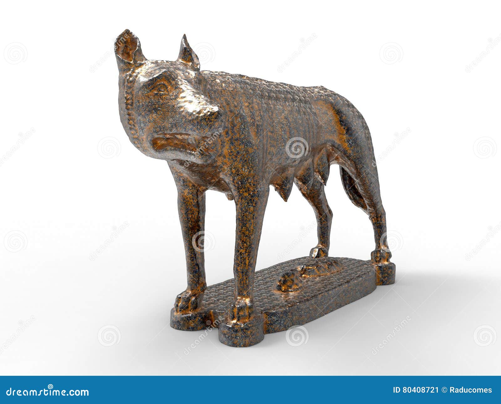 Capitoline Wolf. Rome City Symbol. She-wolf T Beautiful Hand Drawn ...