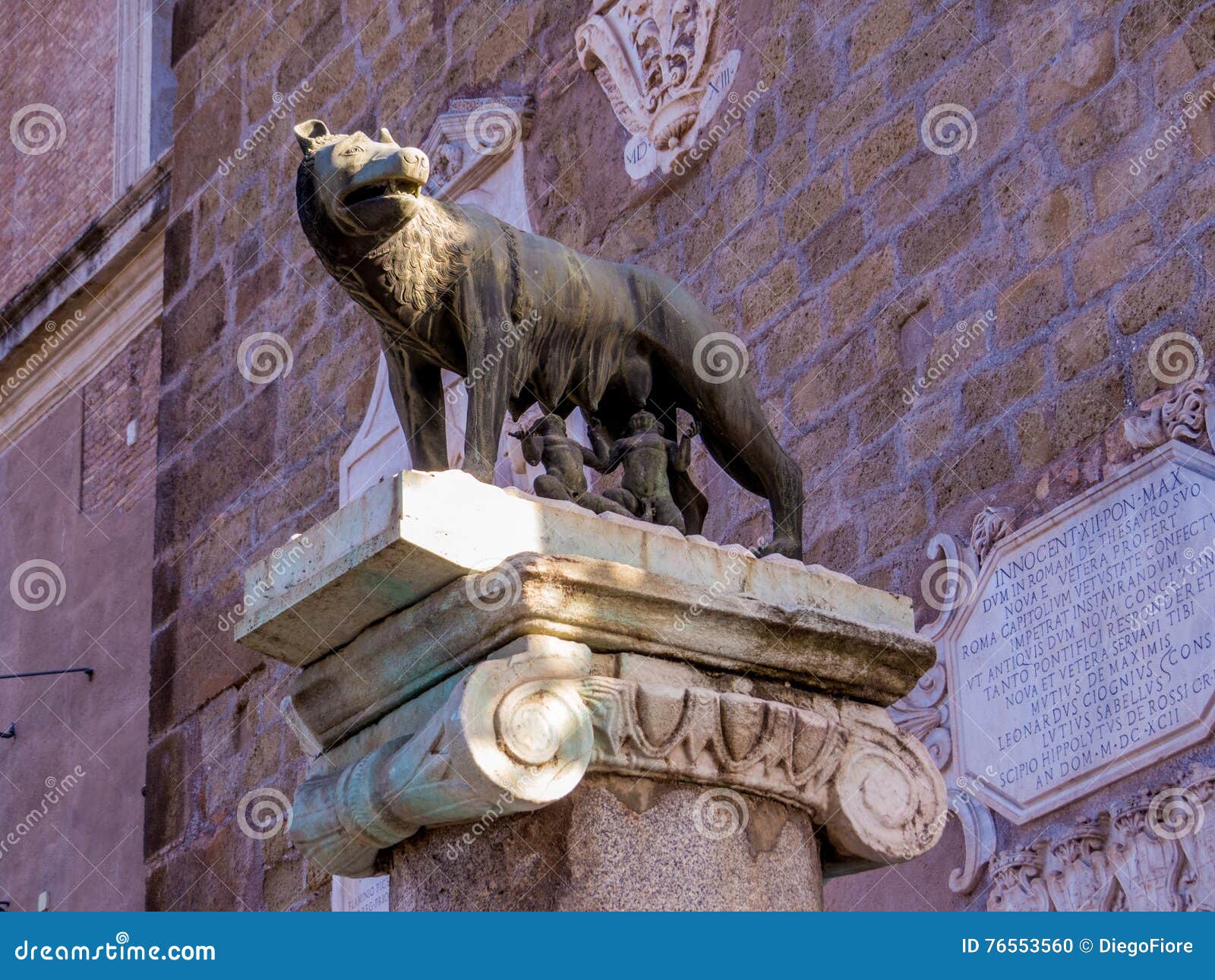 Capitoline Wolf stock photo. Image of country, city, carvings - 76553560
