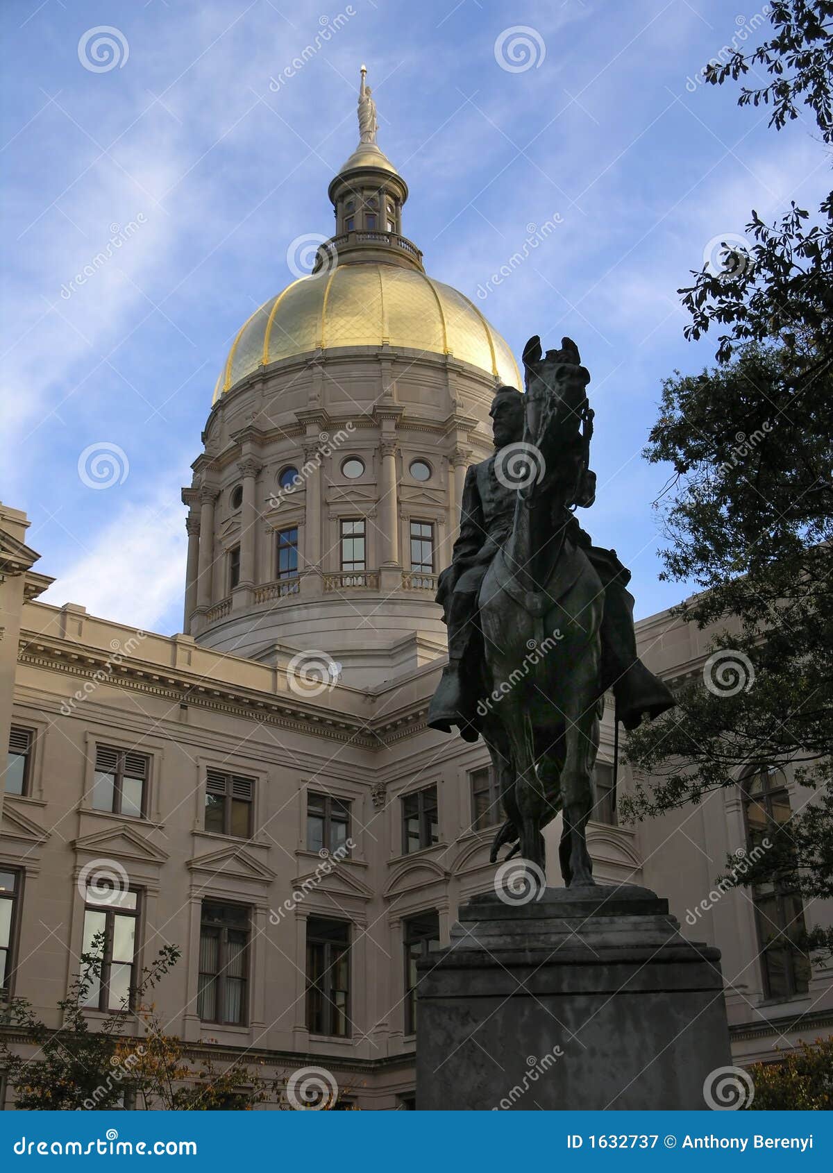 Capitolio 3 Del Estado De Georgia Imagen de archivo - Imagen de ...