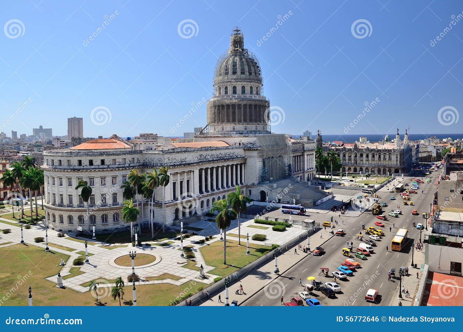 Capitolio of Havana, Cuba stock photo. Image of monument - 56772646