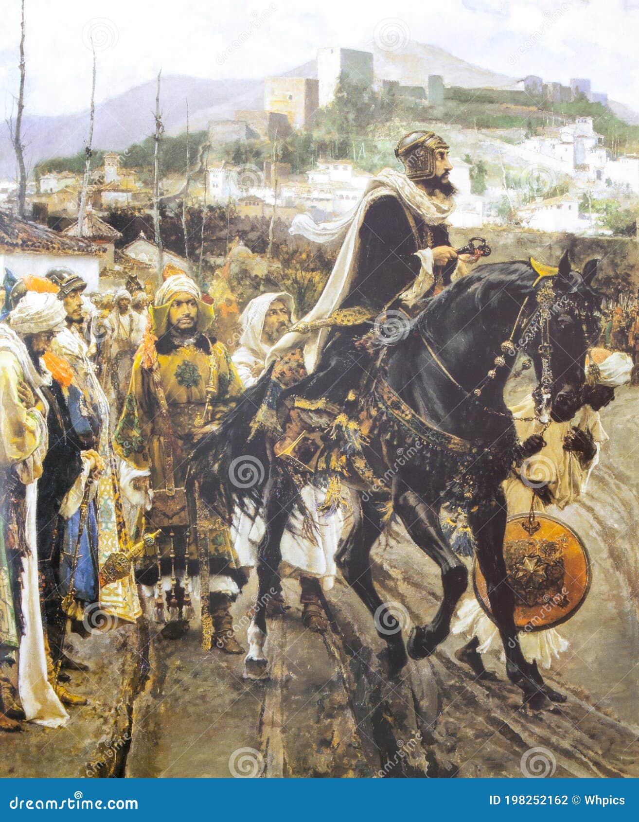 Capitulation of Granada. Scene of Granada War 1482- 1491, Catholic ...