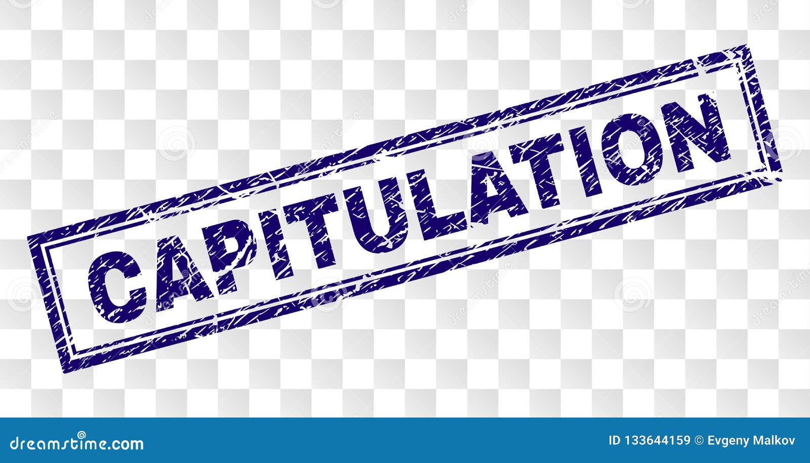 Grunge CAPITULATION Rectangle Stamp Stock Vector - Illustration of ...