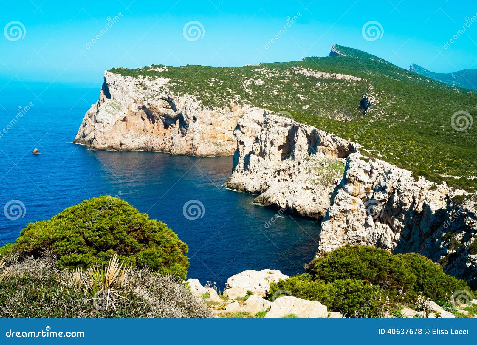 Capo Caccia stock photo. Image of caccia, blue, coastline - 40637678