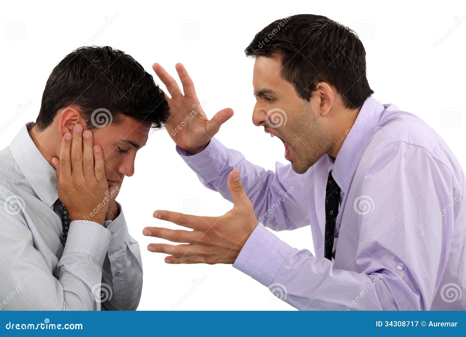 Capo Che Urla All'impiegato Immagine Stock - Immagine di disonore ...