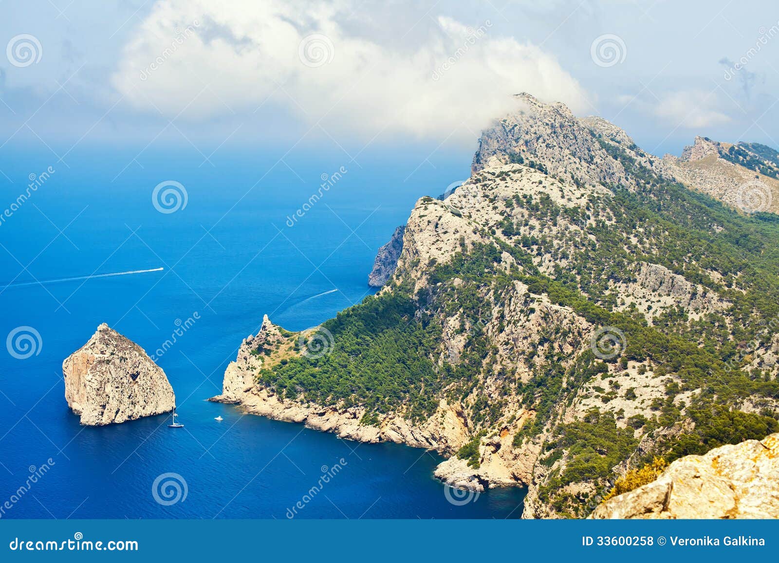 Capo Formentor, Mallorca fotografia stock. Immagine di oceano - 33600258