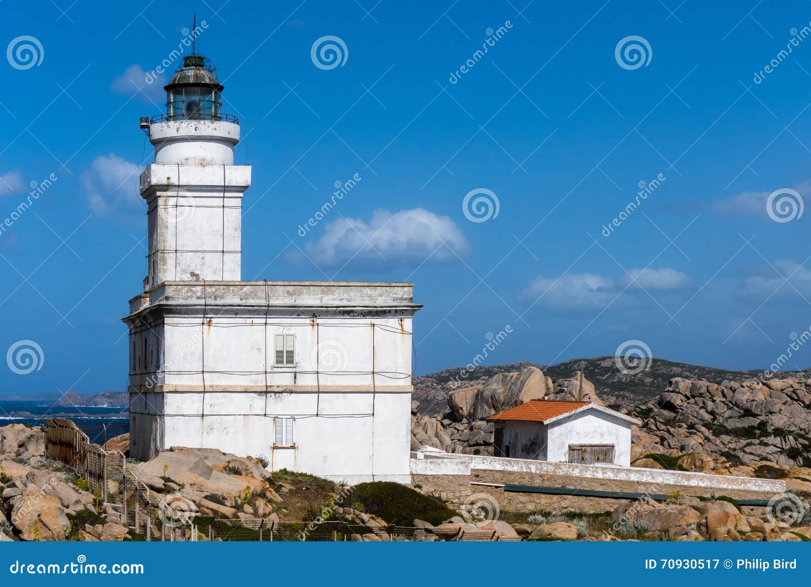 CAPO TESTA, SARDINIA/ITALY - MAY 21 : the Lighthouse at Capo Testa ...