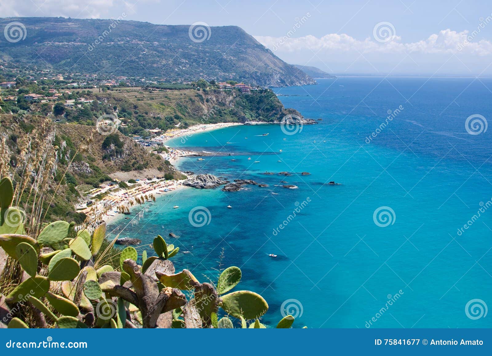 Capo Vaticano, Italy stock image. Image of blue, countryside - 75841677