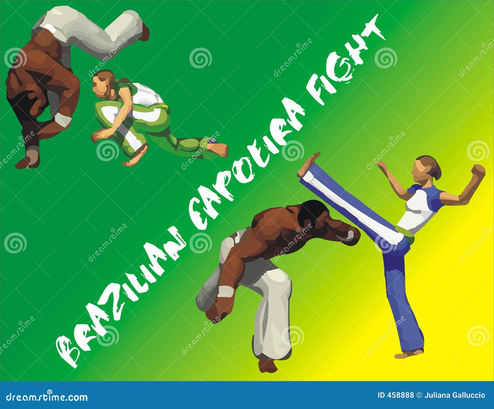 Capoeira Set Cartoon Vector | CartoonDealer.com #50171807