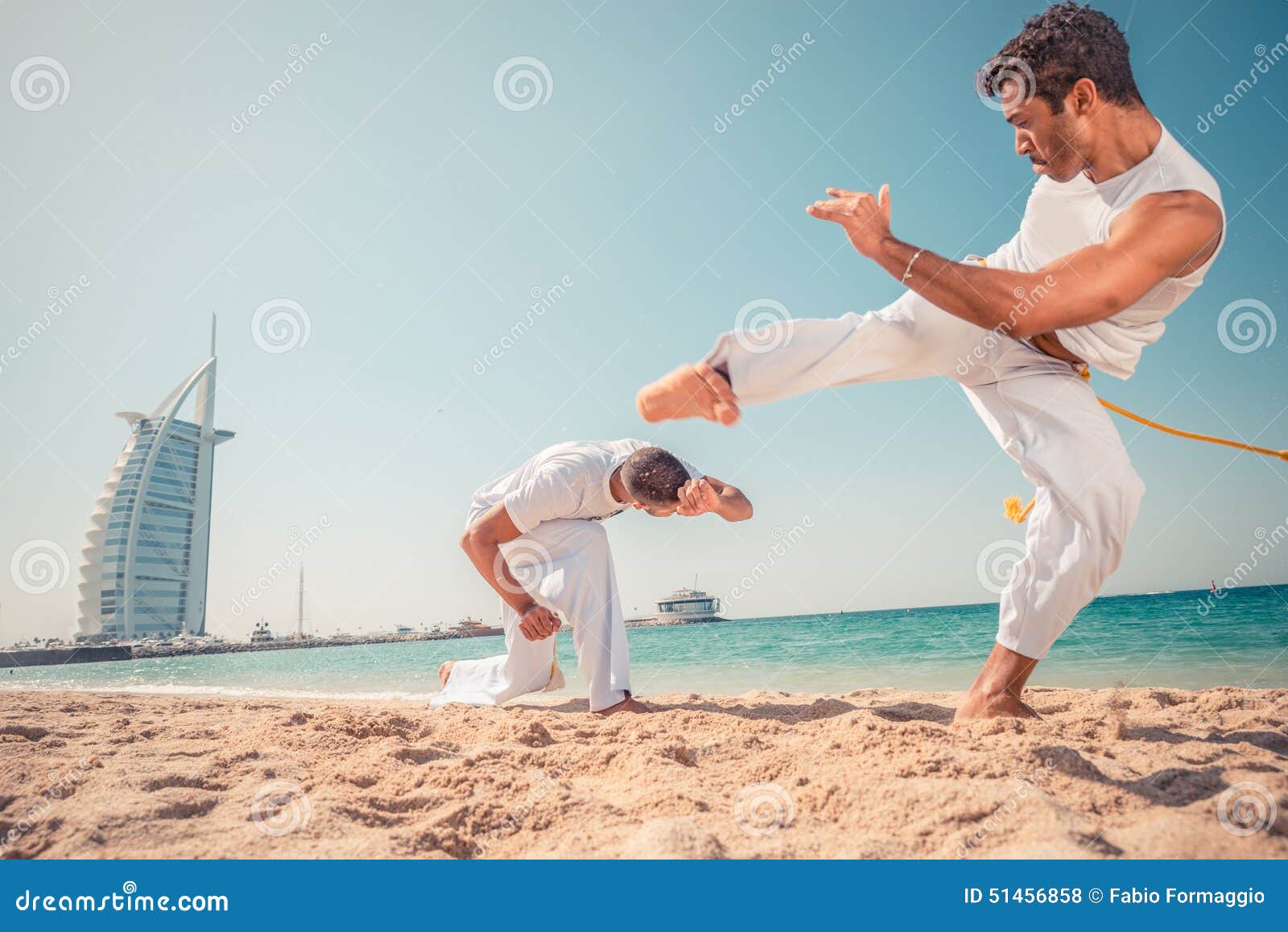 Capoeira athletes stock photo. Image of active, athletic - 51456858