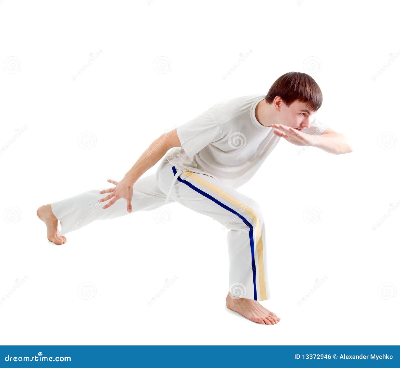Capoeira dancer posing stock photo. Image of handstand - 13372946