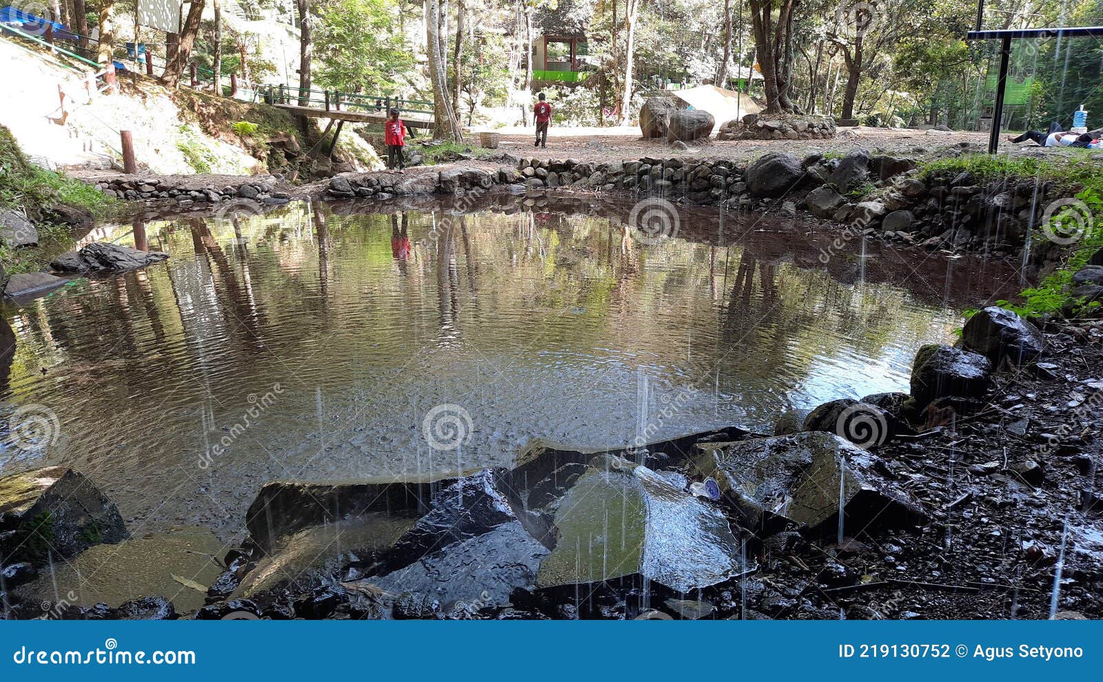 Capolaga Camping GrounD and Curug Editorial Photography - Image of ...