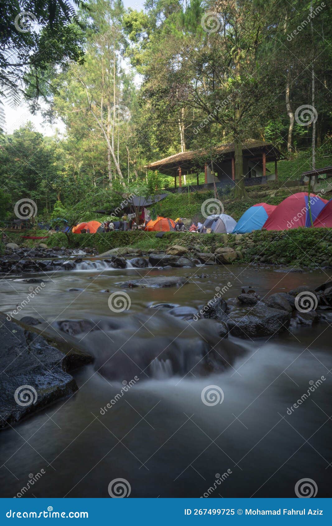 Capolaga Waterfall stock image. Image of river, garden - 267499725